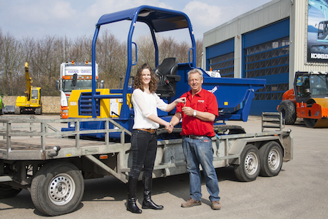 Canycom S25A rupsdumper met 180 graden draaiende laadbak