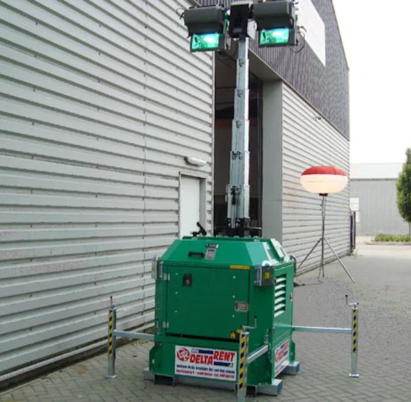 Towerlight Hydropowercube lichtmast voor Deltarent