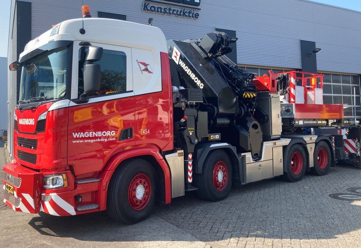 165 tonmeter Palfinger autolaadkraan voor Wagenborg Nedlift