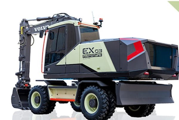 Volvo CE onthult prototype van elektrische mobiele graafmachine